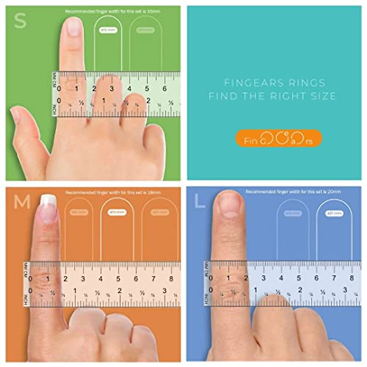 Fingears (Green/Black, Large)