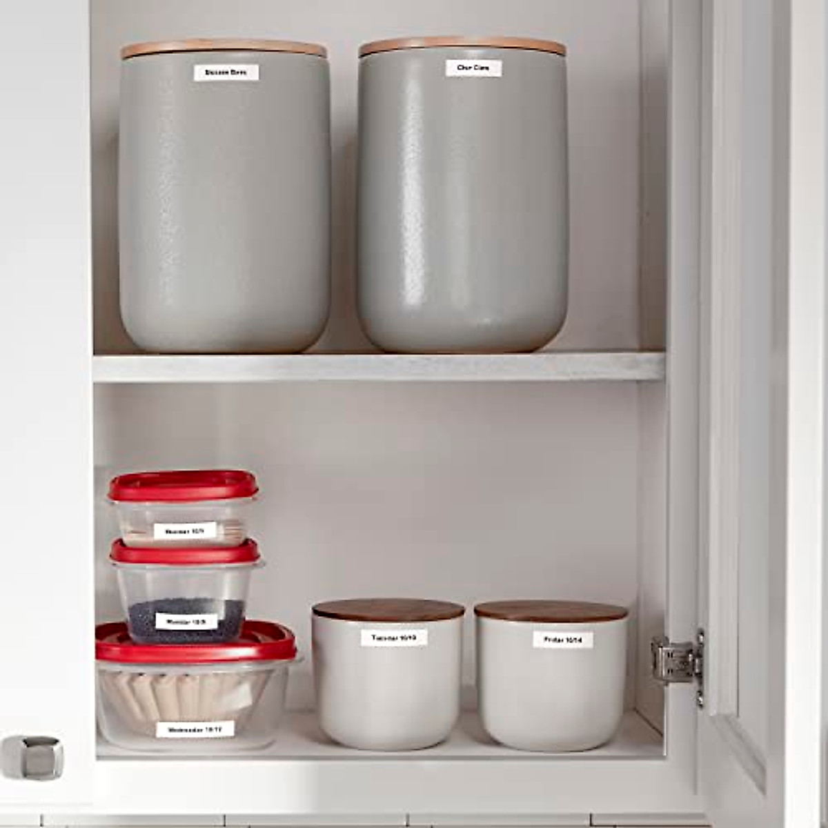 DYMO Authentic LT Plastic Labeling Tape for LetraTag Label Makers, 1/2" (12mm), Black Print On White Tape, 6-Pack