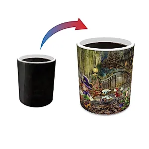 Morphing Mugs Disney – Mickey and Minnie Halloween Fun – Thomas Kinkade Studios - One 11 oz Color Changing Ceramic Mug – Image Revealed When HOT Liquid Is Added!