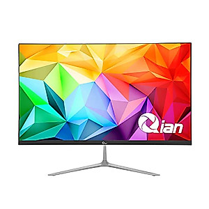 Qian 24” Frameless LED Anti-Glare PC Monitor, 1920x1080 FHD, 75Hz Refresh Rate, 6ms Response Time, 3000:1 Contrast Ratio, 16.7M Colors, 250cd/m2, 16:9, 178°, HDMI/VGA, 75x75mm VESA, Tilt, QM2382F