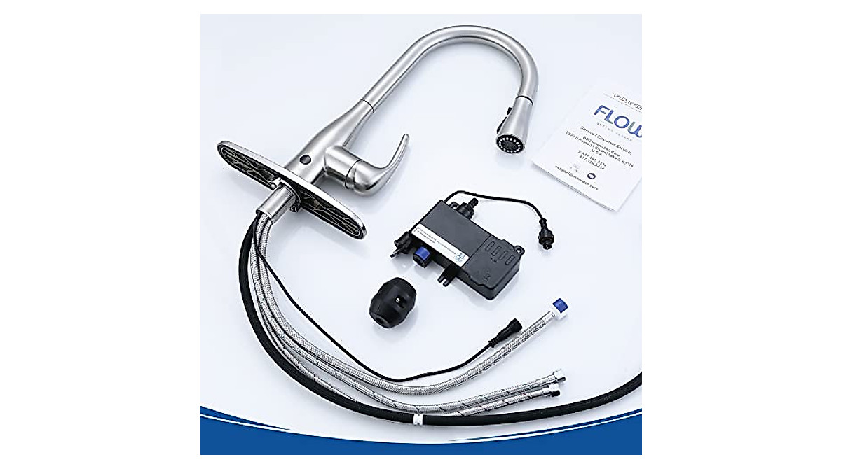 Bio Bidet FLOW Motion Activated Kitchen Faucet - Brushed Nickel