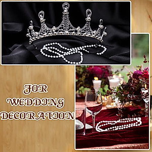 36 Pack Long Pearl Necklace Fake Pearl Necklace Bulk Costume Jewelry for Women 1920s White Faux Pearl Beaded Strand Layered Necklace Accessories for Christmas Wedding Bridal Shower Tea Birthday Decor