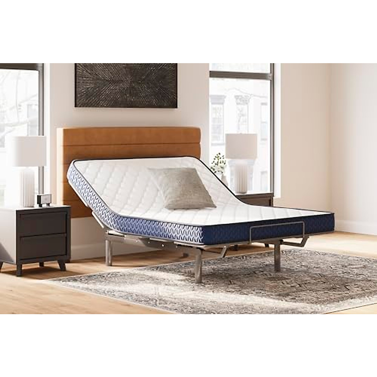 Signature Design by Ashley King Size Medium Firm 6 Inch Memory Foam Mattress with Breathable Quilted Cover
