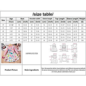 RETSUGO Baby Girl Dinosaurs Casual Splicing Ruffles Bowknot Dresses for Toddler Girls Long Sleeve Party Winter Outfits dinosaurs-1207-3T