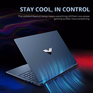 HP Victus Gaming Laptop, 15.6'' FHD 144Hz IPS Display, Intel Core i5-13420H, NVIDIA GeForce RTX 3050, 64GB RAM, 2TB PCIe SSD, Backlit Keyboard, Wi-Fi 6, HD Camera, Win 11 Pro, Blue, 32GB USB Card