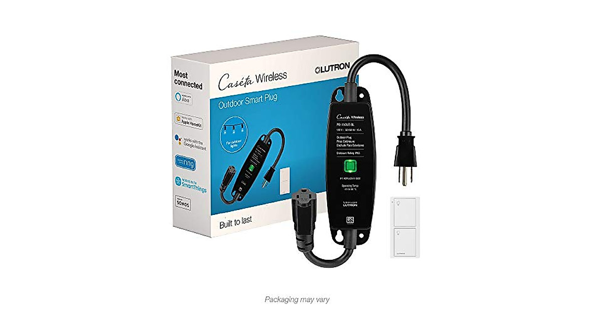 Lutron Caseta Outdoor Smart Plug & Remote - Landscape Lighting