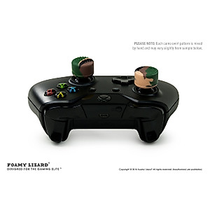 AceShot COVERT OPS Thumb Grips (8pc) for Xbox One (Series X, S) by Foamy Lizard ® Sweat Free 100% Silicone Precision Raised Antislip Rubber Analog Grips for Xbox One Controller (8 grips) CAMO