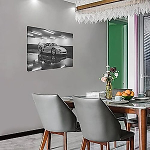 Car Poster Ferrari F40 Supercar Posters Racing Car Canvas Wall Art For Boy's Bedroom SuperCar Wall Decor Frame-style 30x20inch(75x50cm)