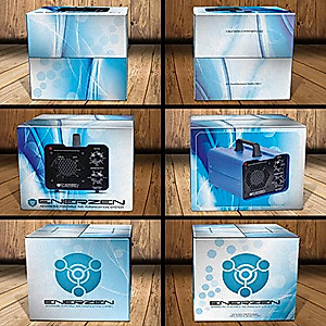 Enerzen O-UVC3 - HEPA + UV Light + 40,000 mg/h Industrial Ozone Generator for Eliminating Odors - O3 Machine Air Ionizer Deodorizer for Home, Room, Smoke, Car, Pet