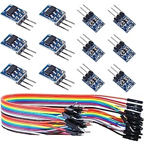 WWZMDiB 12Pcs AMS1117-3.3 DC-DC Buck Converter 4.75~12V to 3.3V Step-Down Power Module LDO 800MA (12 pcs)