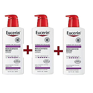 Eucerin Lotion Roughness Relief 16.9 Ounce (500ml) (3 Pack)