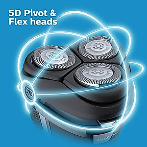 Philips Norelco Shaver 3500, Rechargeable Wet & Dry Electric Shaver with Pop-Up Trimmer and Storage Pouch, S3212/82