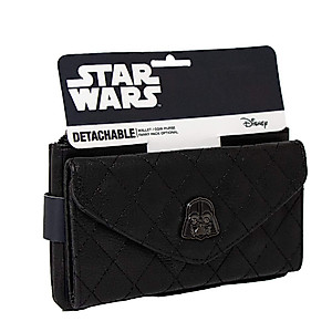 Buckle Down Star Wars Wallet, Detachable Coin Purse and Wallet, Darth Vader, Vegan Leather