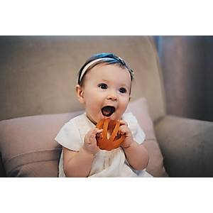 Calmies Teether for Babies Without BPA, 100 Percent Natural Rubber Toy for Infants, Plant Based, No Parabens, No PVC, and No Phthalates, Unscented