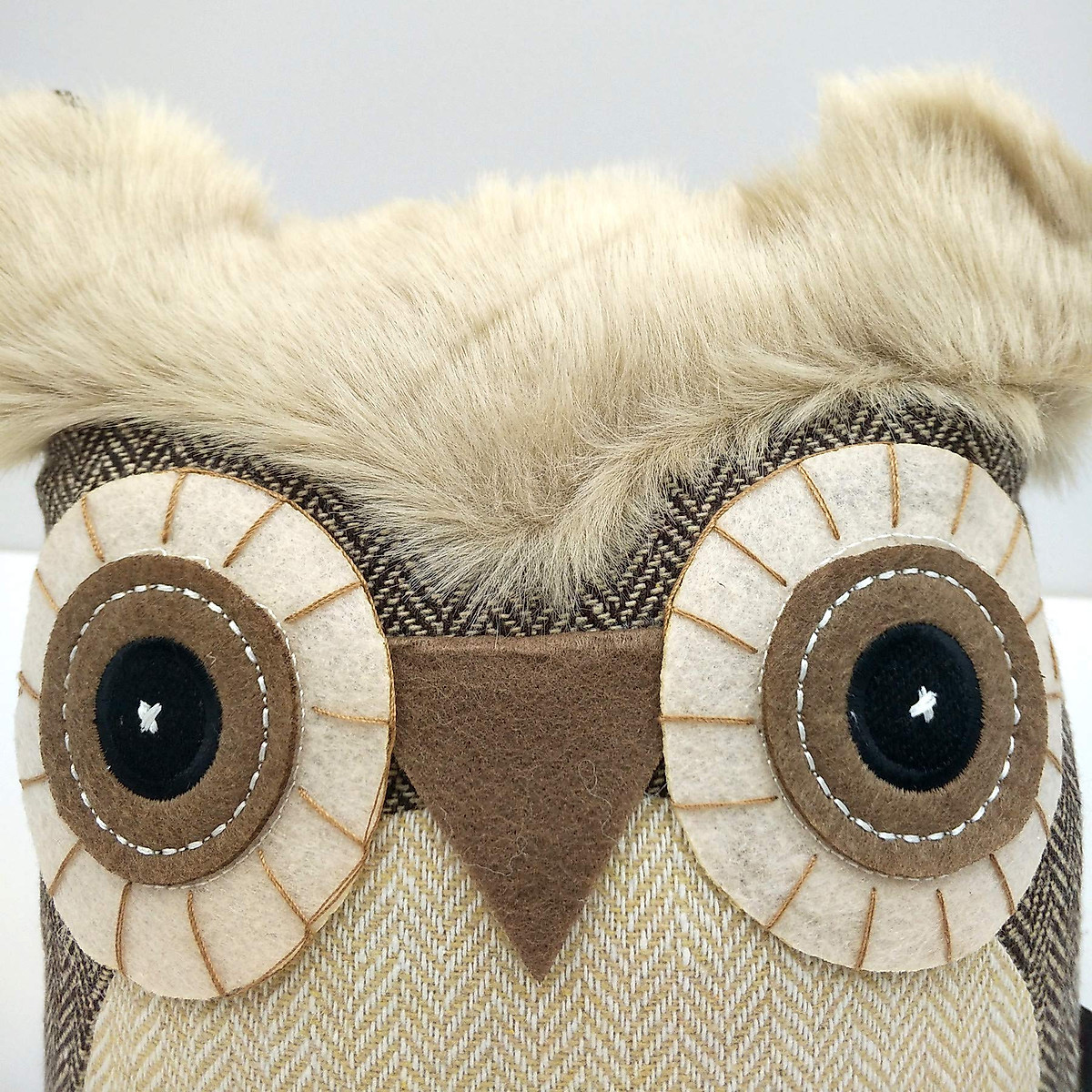 Fabric Animal Door Stopper Gifts for Mom Decorative Doorstops Book Stopper Wall Protectors Anti Collision Cute Owl