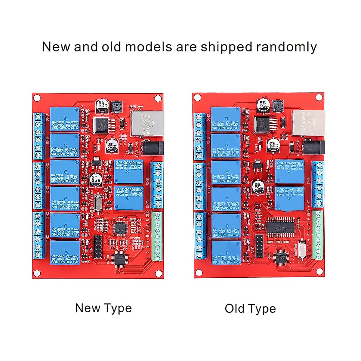 Kadimendium Ethernet Relay Board 8-Channel Network Switch TCP UDP Module Controller Circuit Board LAN Ethernet Electronic kit