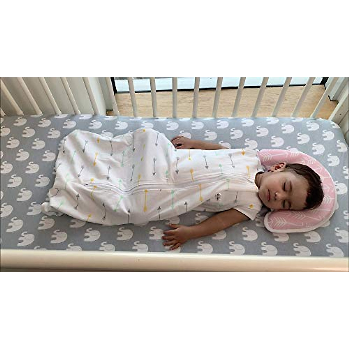 Pack n Play Sheets – Premium Pack and Play Sheets 4 Pack – 100% Super Soft Jersey Knit Cotton Playard Mattress Sheets – Portable Playpen Fitted Play Yard Mini Crib Sheet For Boy & Girl (24 x 38 x 5)