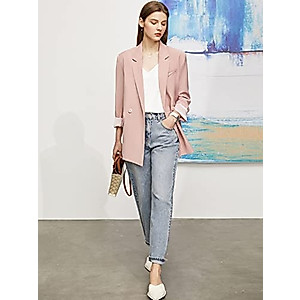 Ekouaer Women's Silk Satin Tank Tops Deep V Neck Stretch Camisole Tops Summer Sleeveless Shirts Blouses