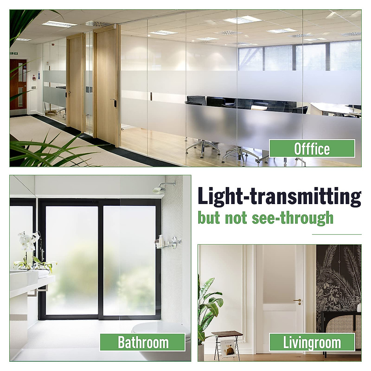 DWIL Frosted Glass Paint for Window - Window Privacy Paint, Waterproof & UV Resistant, Frosted Glass Spray, for Glass Surface in Bathroom, Kitchen, Room, Sliding Door, 16oz (with tools)