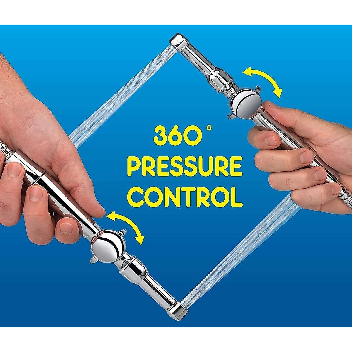 RinseWorks – Patented Aquaus 360 Diaper Sprayer - NSF Certified for Legal Installation - 3 Year Warranty – Dual Spray Pressure Controls – SafeSpray Valve Core, StayFlex Hose (ABS)