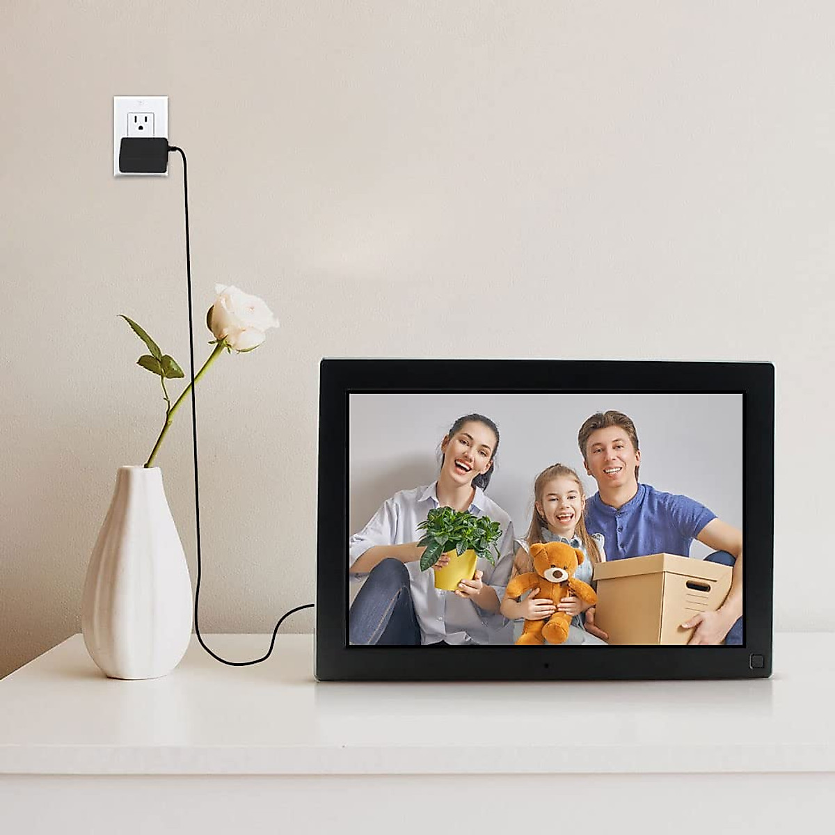 Mrgru 5V Charger Power Cord for Smart Digital Picture Frame Compatible with Skylight/Philips/HP/Aluratek/BSIMB AC Power Adapter