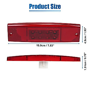 X AUTOHAUX 1 PC UTV Tail Light Red LED Rear Brake Stop Light Assembly 2411450 Replacement for Polaris for Ranger 400 500 570 800