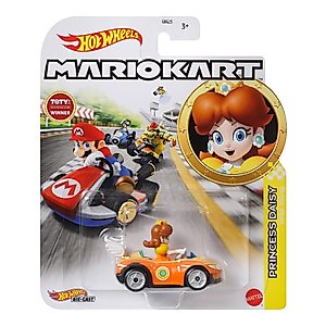 Hot Wheels Mario Kart 1:64 Diecast Princess Daisy in Wild Wing Kart