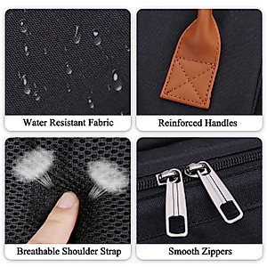 VX VONXURY Laptop Backpack,15.6 Inch Bookbag with USB Charging Port,Men Women Wide Opening Rucksack for Travel Work School Teacher Cute Back Pack(Black)