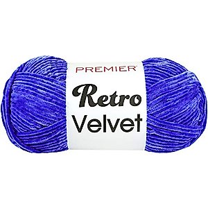 Premier Yarns Retro Velvet-Cobalt, 918 Foot (Pack of 1)