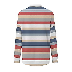 FABFEGU View My Gift Card Balance on My Account Amazon,Cute Sweatshirts for Women Women's Printed Fashionable Casual Long Sleeved Zippered Lapel Sweater Pack (Blue #1, M)