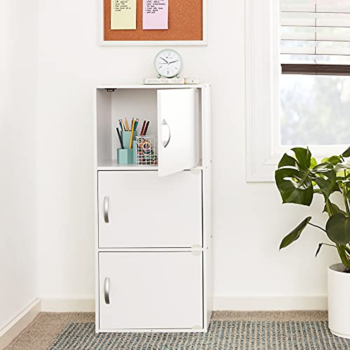 HODEDAH IMPORT Bookcase, White