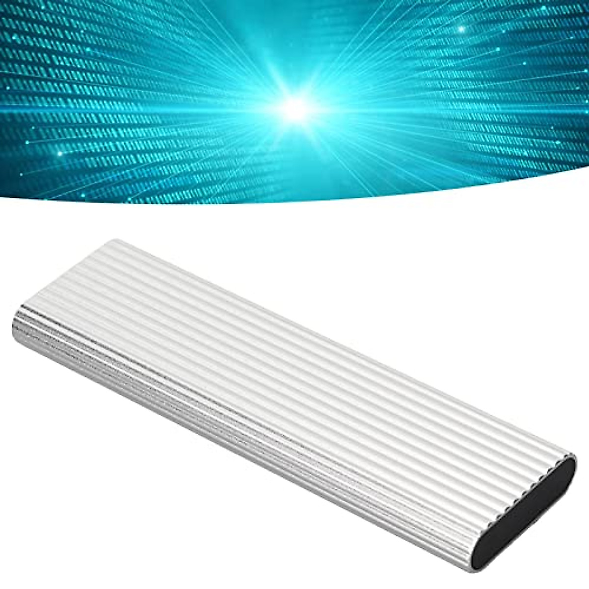 M.2 SSD Enclosure, SSD Enclosure Light Weight Type C Interface Aluminum Alloy for Office