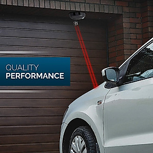 Zone Tech Garage Parking Assist Dual Laser Guide - High-Tech Professional 360 –Degree Adjustable to Wider Angles, Sensor with AC Adapter and Battery Backup for Car/Automotive