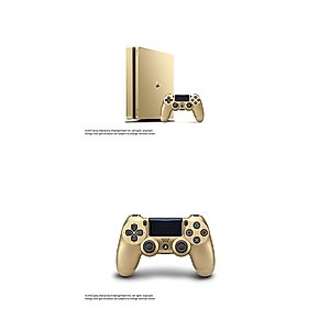PlayStation 4 Slim 1TB Gold Console + Extra Controller