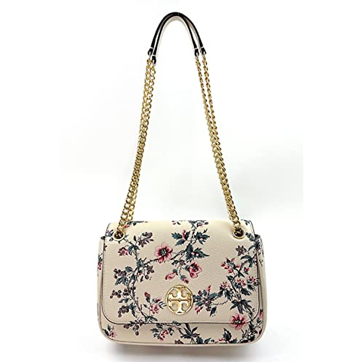 Tory Burch Willa Printed Small Shoulder Bag With Convertible Chain Strap (Lyonnaise Floral)