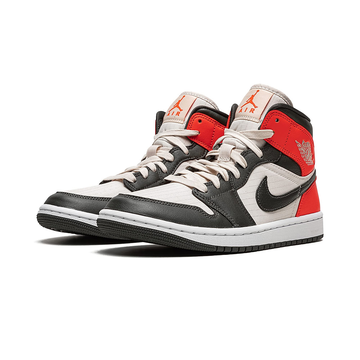 Jordan Womens WMNS Air Jordan 1 Mid SE DQ6078 100 Newsprint - Size 6W