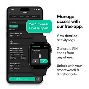 Igloohome Smart Padlock with Silicone Cover Kit - Smart Lock, No Internet Needed, Grant Remote Access via Bluetooth 4.1 / Pin / App (Android/iOS), - Lock for Gate, Bike, Locker, Chain, Storage Unit