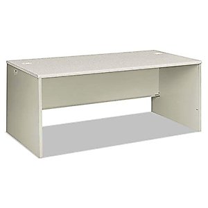 HON 38000 Series Desk Shell, 72" X 36" X 30", Light Gray/Silver