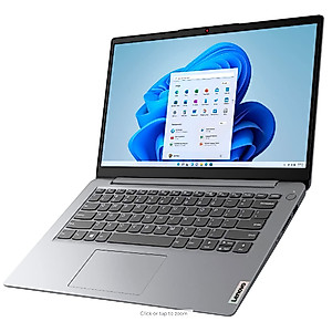 Lenovo IdeaPad 1i 14 Laptop, 14.0" HD Display, Intel Celeron DualCore N4020, 4GB RAM, 96GB Storage ( 64GB eMMC + 32GB Card), 1-Year Microsoft 365, WiFi 6, Long Battery Life, Win 11, TiTac Card