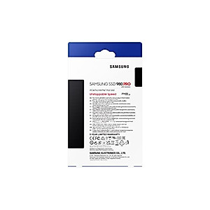 SAMSUNG 980 PRO SSD with Heatsink 2TB PCIe Gen 4 NVMe M.2 Internal Solid State Hard Drive, Heat Control, Max Speed, PS5 Compatible, MZ-V8P1T0CW