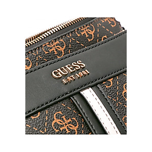 GUESS Kasinta Double Zip Pouch Crossbody, Brown Multi