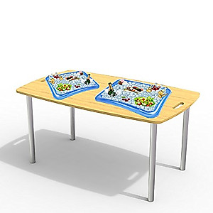 4-Pack Inflatable Ice Serving Bar Coolers for Parties, Salad BBQ Picnic Ice Food Drinks Buffet Server Tray for Indoor Outdoor Party