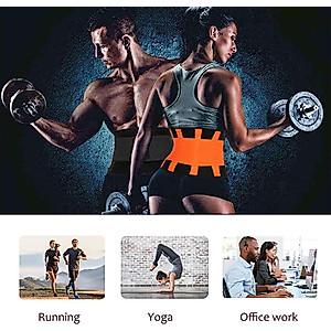 QEESMEI Waist Trainer Belt - Waist Cincher Trimmer - Slimming Body Shaper Belt - Sport Girdle Belt, XX-Large Black