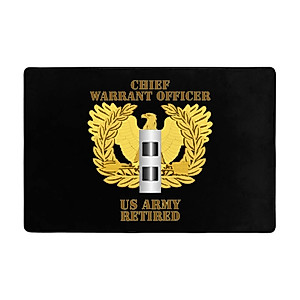 Army Retired Chief Warrant Officer Emblem Cw2 Area Rug Living Room Bedroom Kitchen Sofa Bedside Carpet Floor Mats 36"X24"