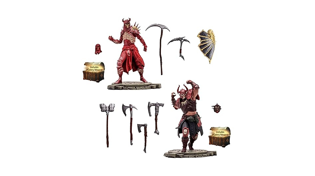 Diablo IV McFarlane 2pk Action Figures - Barbarian & Necromancer