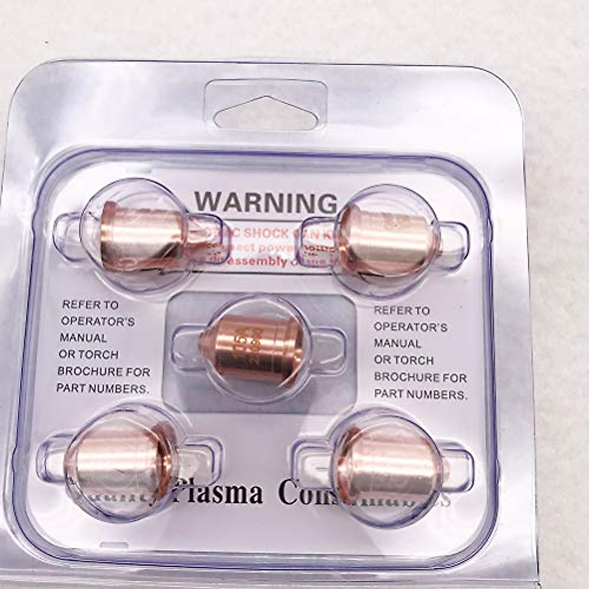 5PCS Professional Plasma Cutting Nozzles Cutting Torch Tips Electrode Cap Cutting Consumables