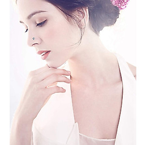 Sllaiss 22G 8Pcs Small L Shape Nose Rings Piercing Pin Studs for Women Men 925 Sterling Silver Nose Studs Rings Body Jewelry 1.5mm 2mm 2.5mm 3mm Hypoallergenic