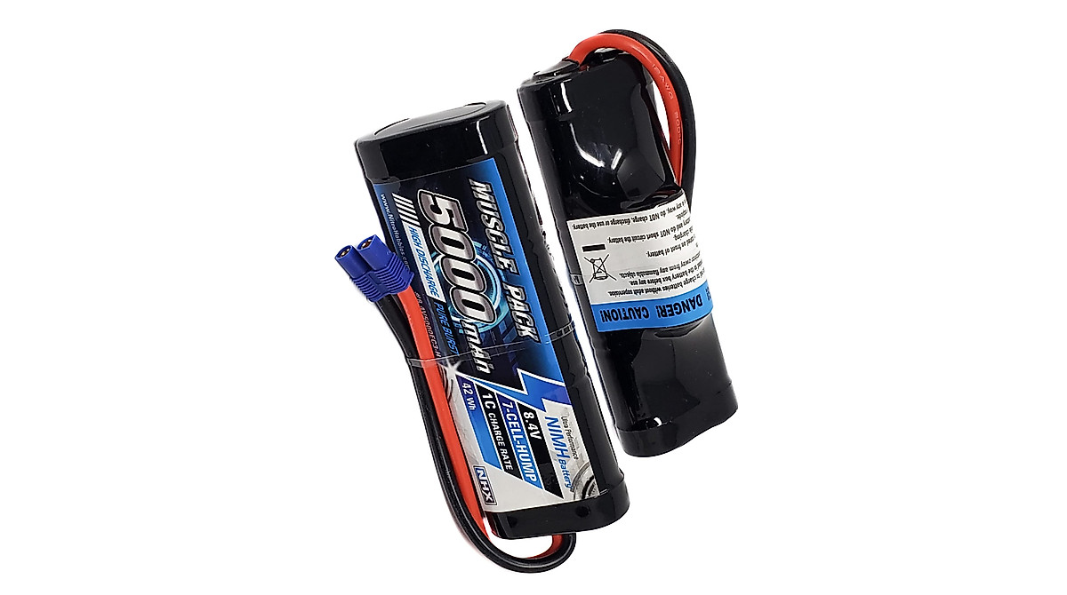 NHX Muscle Pack 8.4V 5000mAh NIMH Battery for RC Cars & Boats