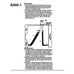 Westbrass R200-1-07 1-3/4" x 2-3/4" Solid Brass Air Gap Cap Kit, Skirted, Satin Nickel