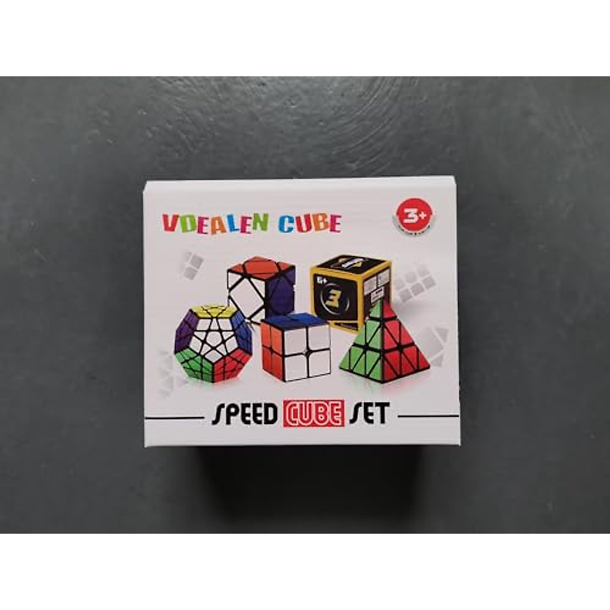 Vdealen Speed Cube Set, Cube Bundle 2x2 3x3 Pyramid Dodecahedron Skewb Magic Cube Pack, Puzzle Cube Collection Toys Easter Valentines Day Gift for Kids Teens Adults- 5 Pack